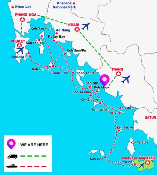 How to Come to Koh Mook : From Trang, Phuket, and Bangkok - Nature Hill